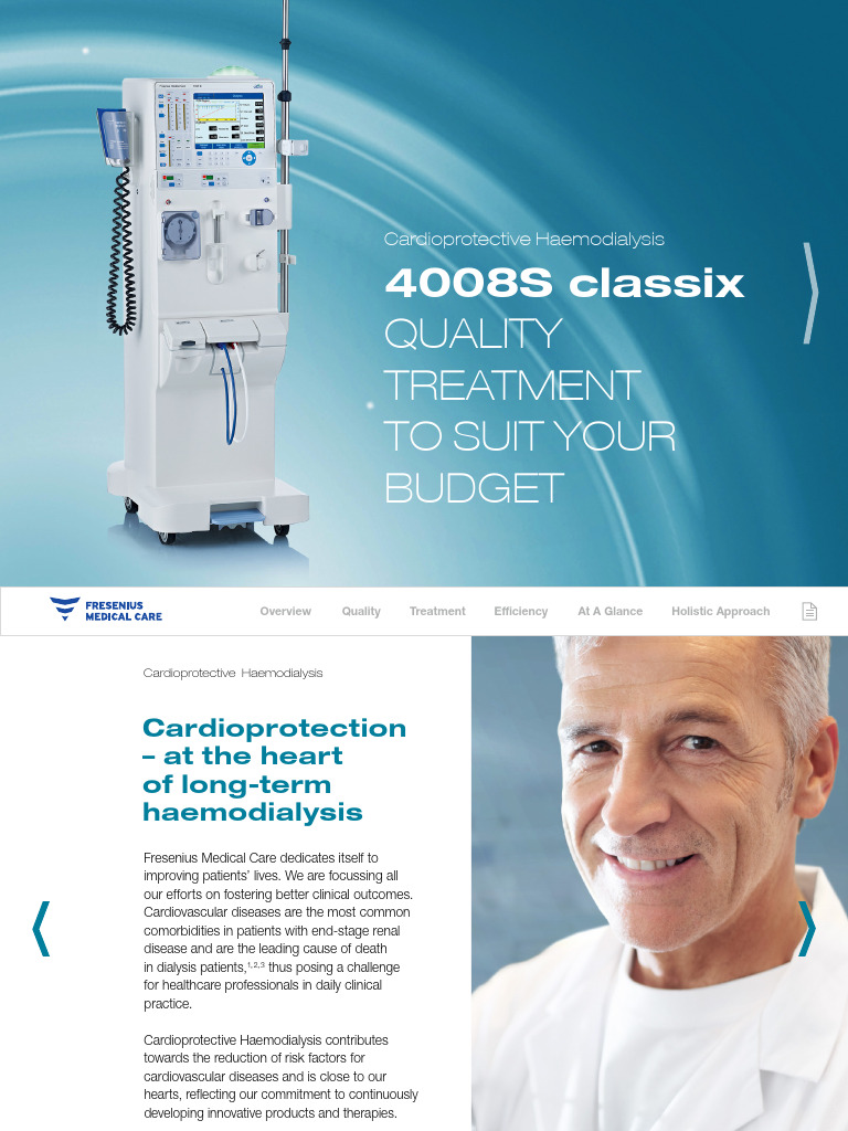 4008S Classix | PDF | Hemodialysis | Blood Pressure