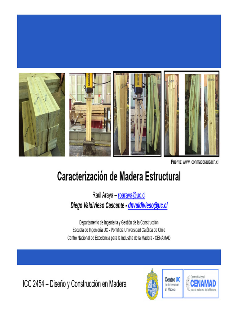 C06 - Caracterizacion | PDF | Madera | Doblar