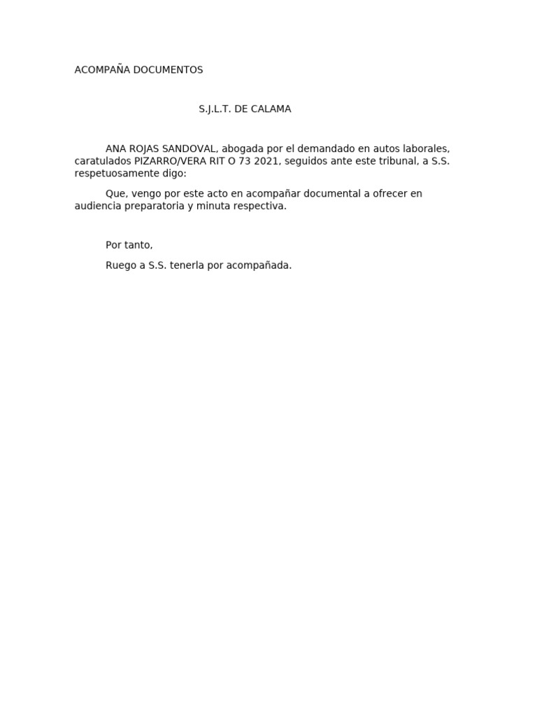 Acompaña Documentos | PDF