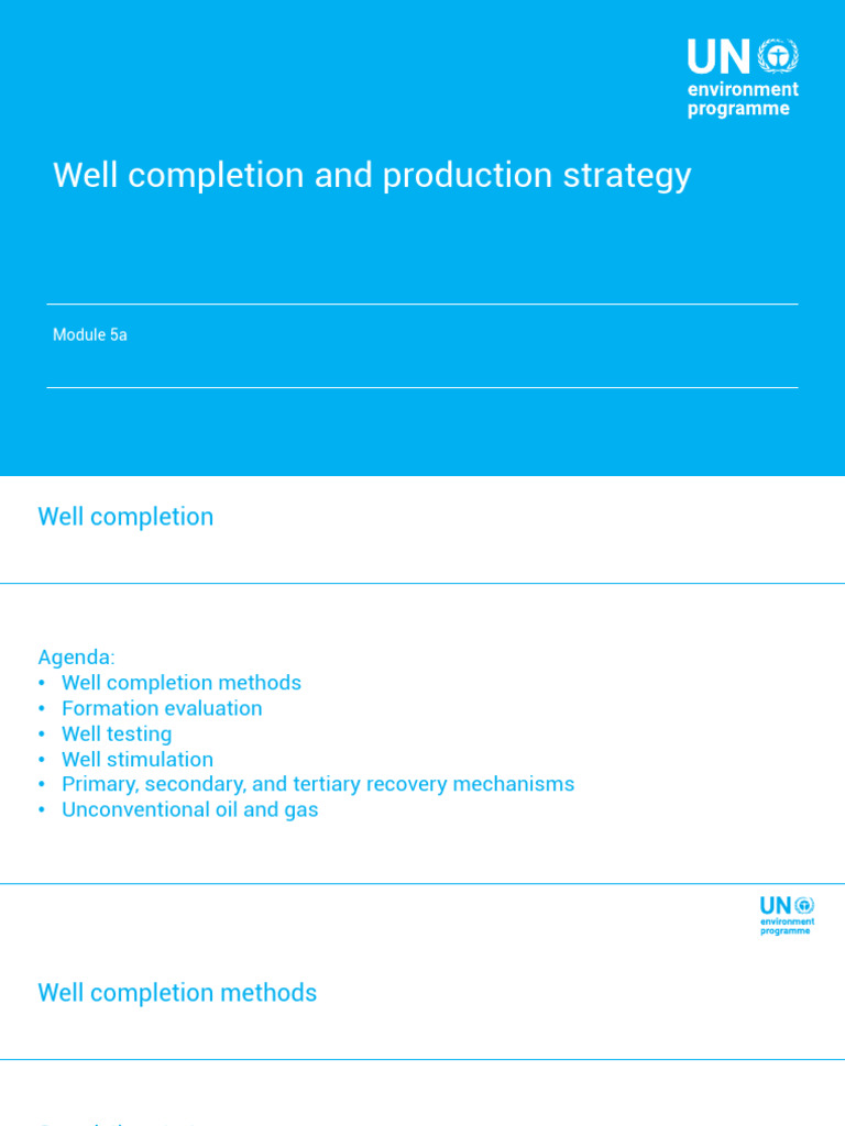Module 5a - Well Completion and Production Strategy 1 | PDF | Casing ...
