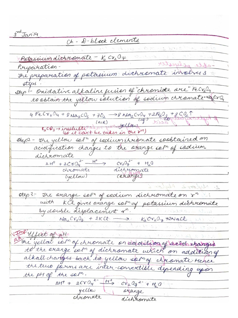 12 Potassium Permanganate and Potassium Dichromate | PDF