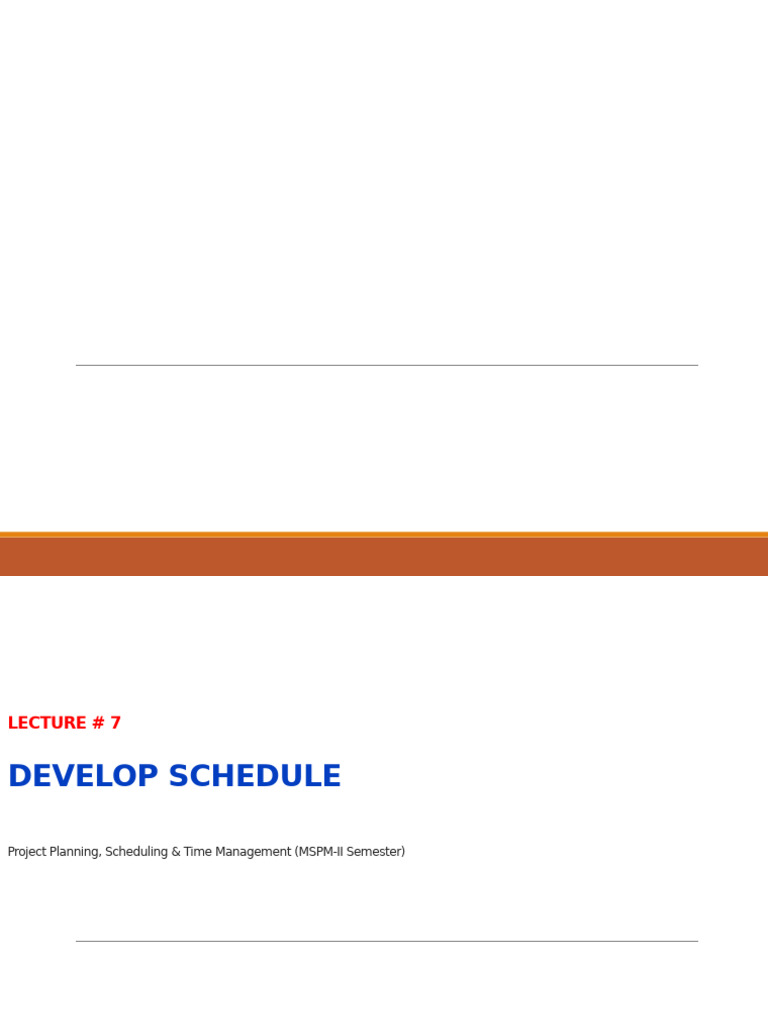 Develop time plan | PDF