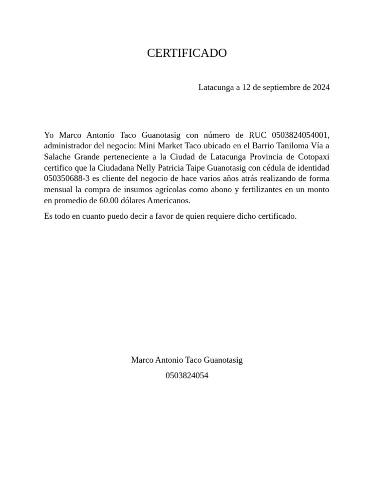 Certifica Do | PDF