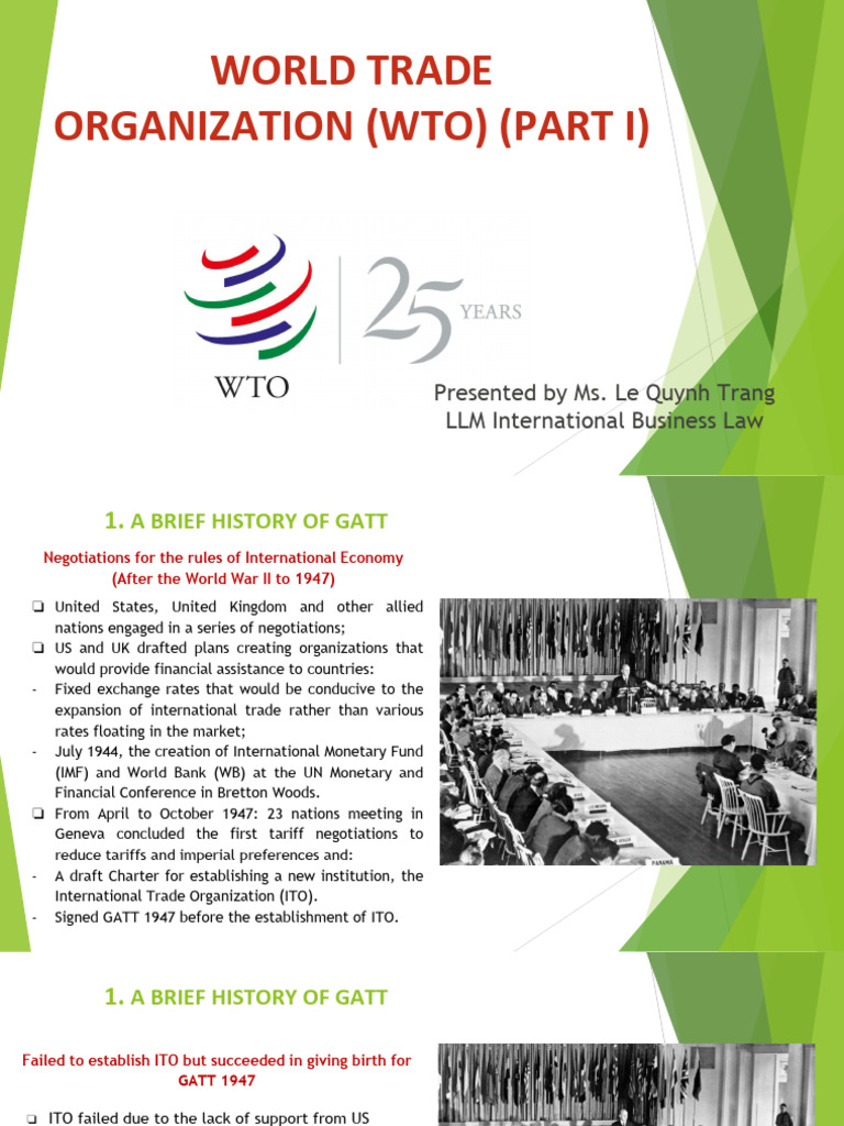 Lesson 4 - World Trade Organization | PDF | World Trade Organization ...