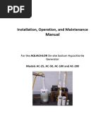 On-Site Electrochlorination System Guide | PDF | Chlorine ...
