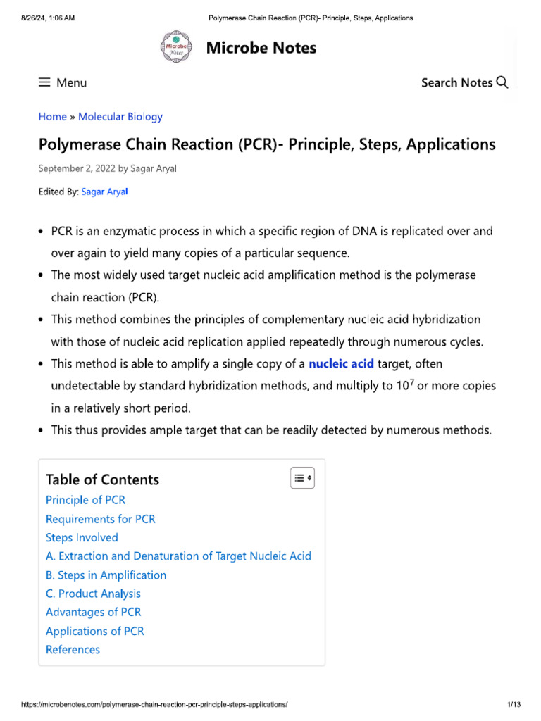 Pcr | PDF