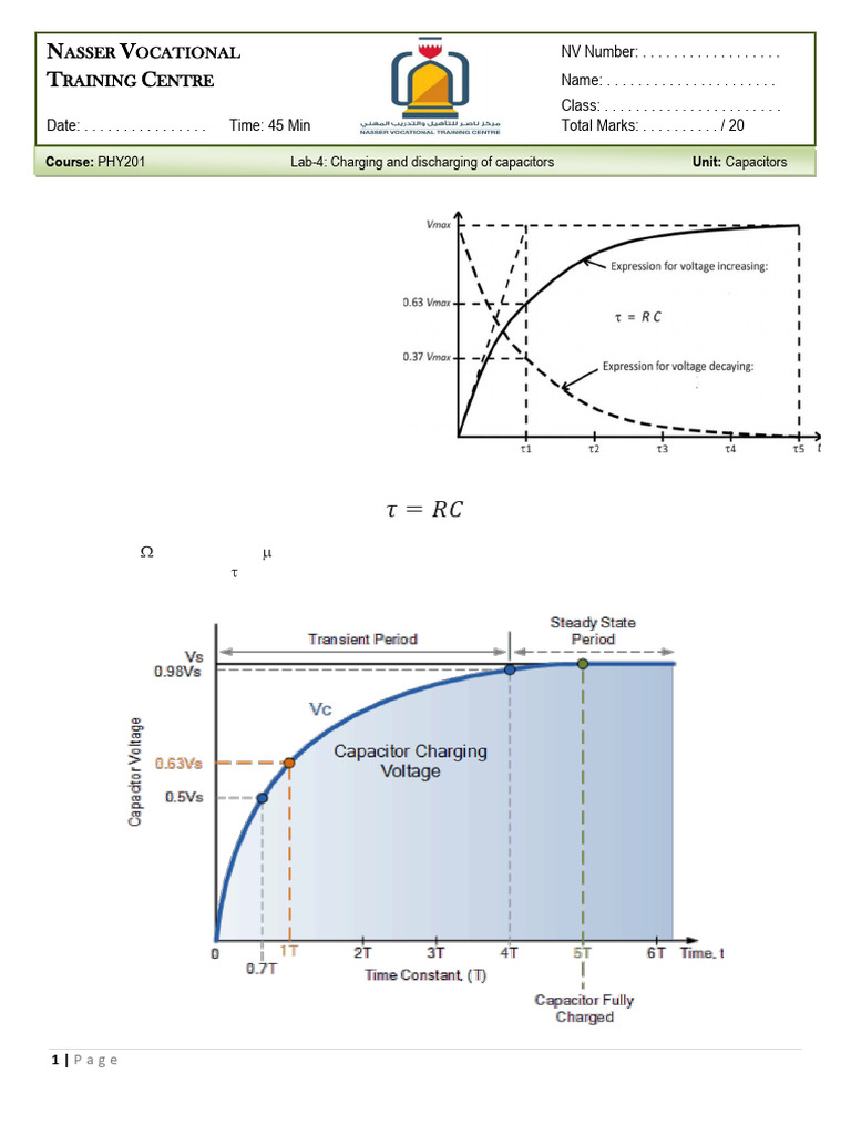 Lab-4 - RC Circuit | PDF