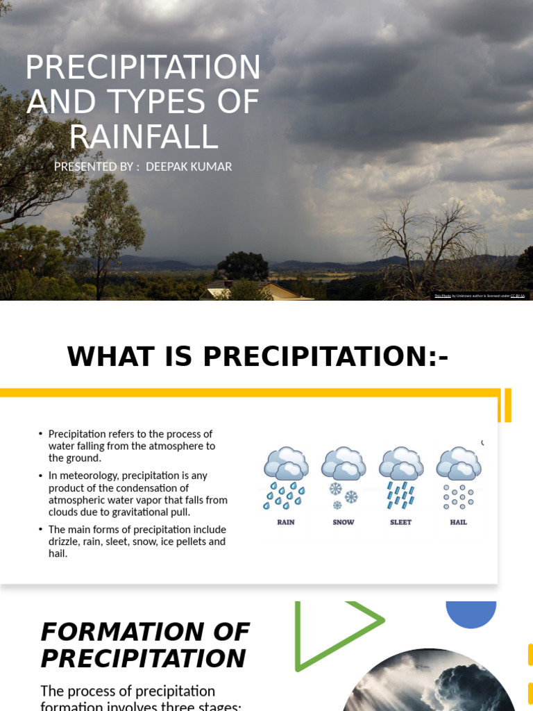 Presentaton On Precipitation | PDF | Precipitation | Rain