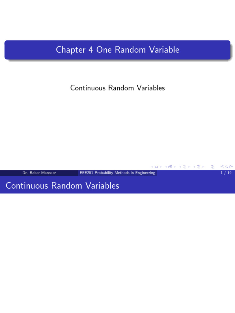 Lec 11 Probability Density Function PDF | PDF | Probability Distribution | Probability Density ...