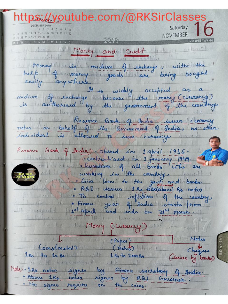 03 - Money and Credit (Economics) CBSE Class-10th NOTES | PDF