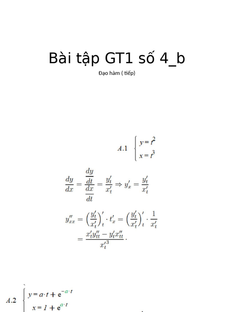 Bài tập GT1 tuan 4 - b -sv | PDF