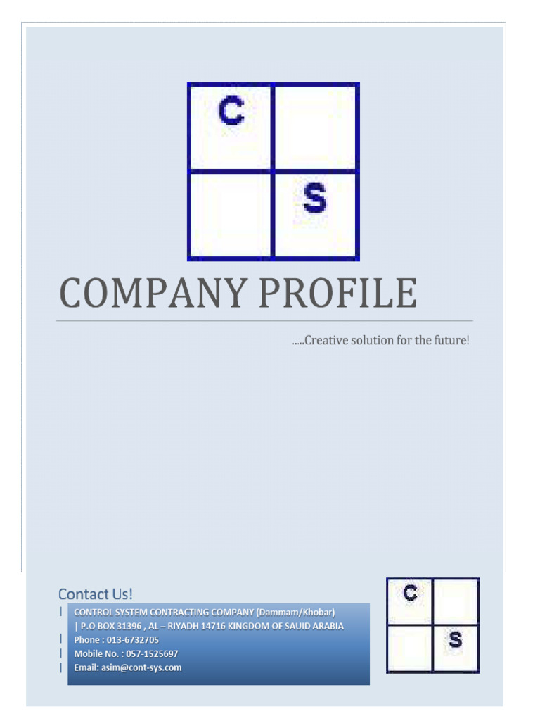 Company Profile (CSCC) NEW | PDF