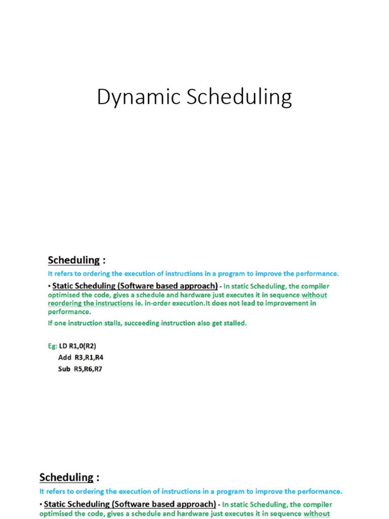 Tomasulo Algo - With Example | PDF