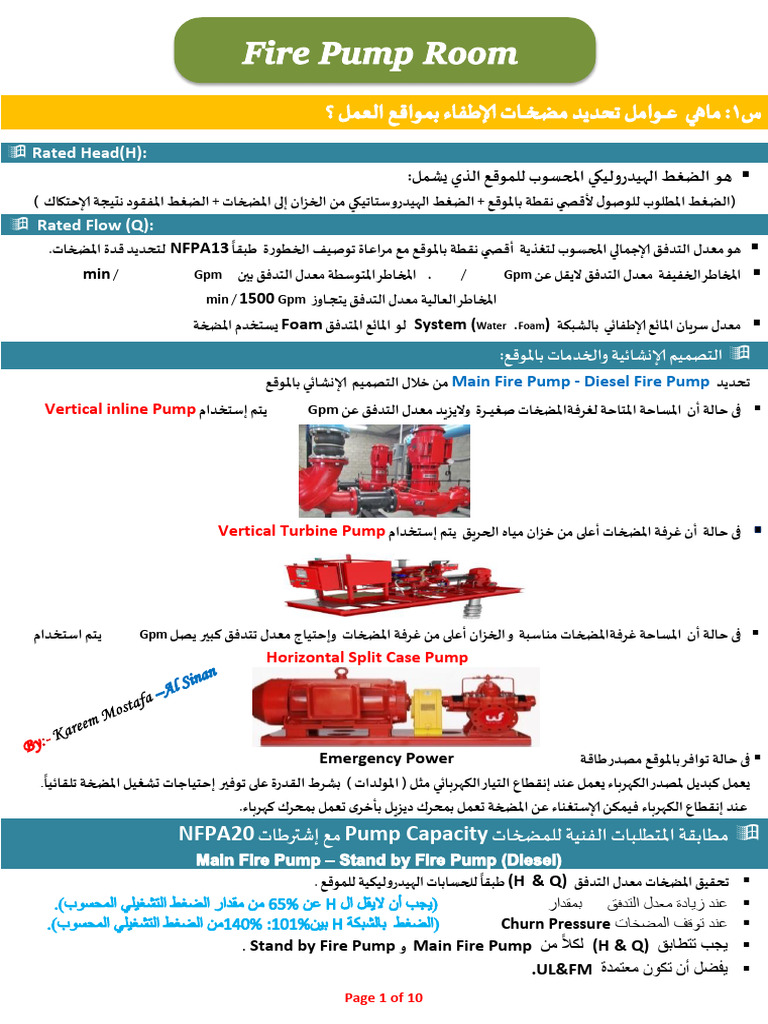 Fire Pump Room | PDF