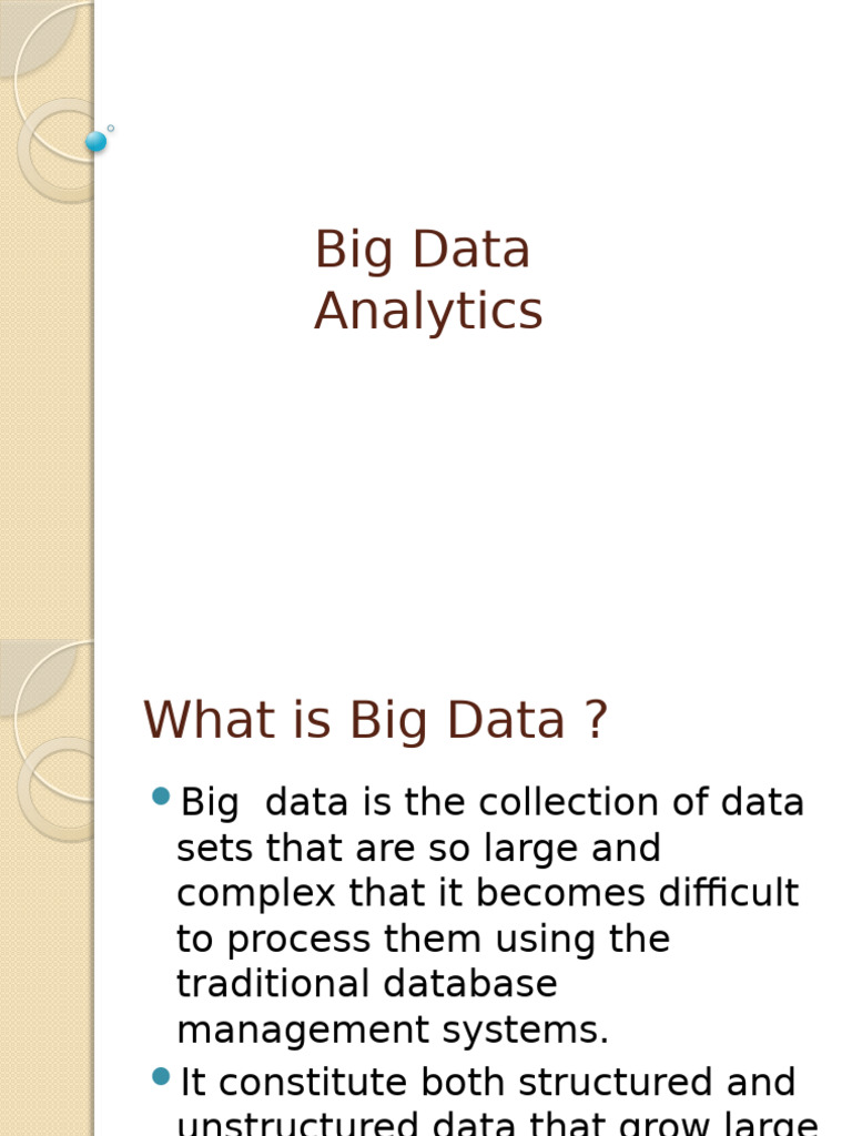 BigDataAnalytics_1.2 (2) | PDF | Apache Hadoop | Big Data