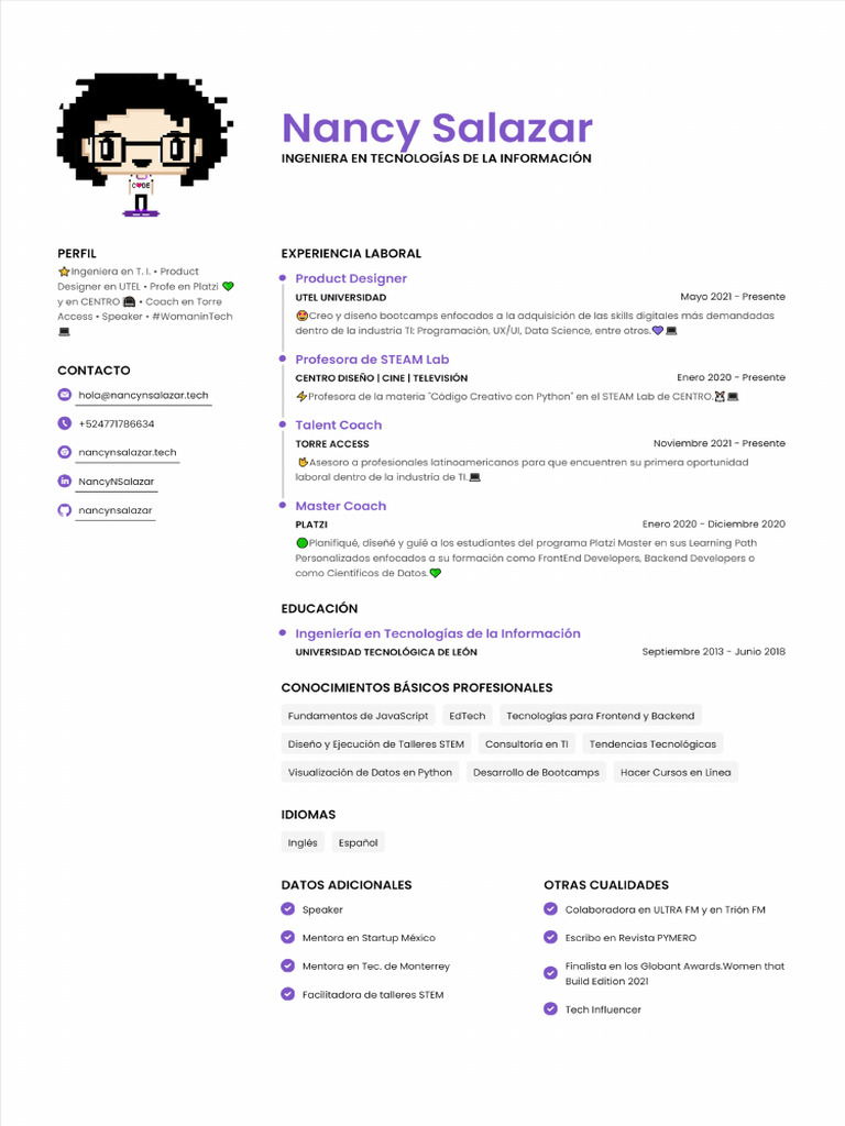 Nancy Salazar CV 2022 | PDF