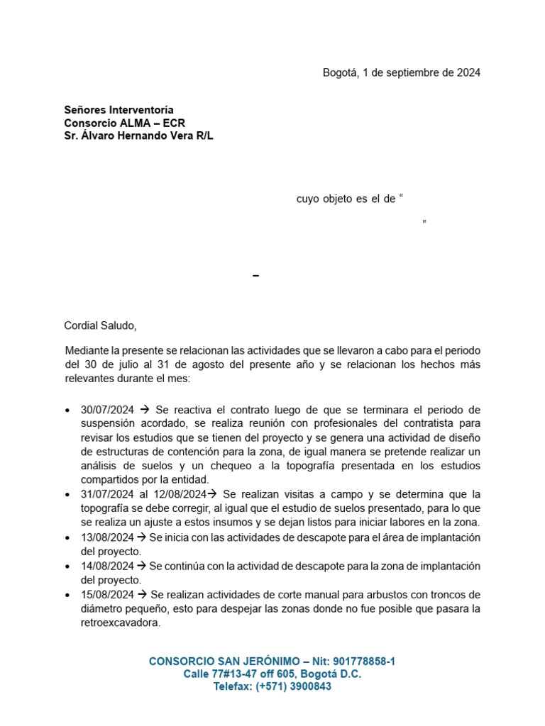 Informe Mes Agosto - Pandi | PDF