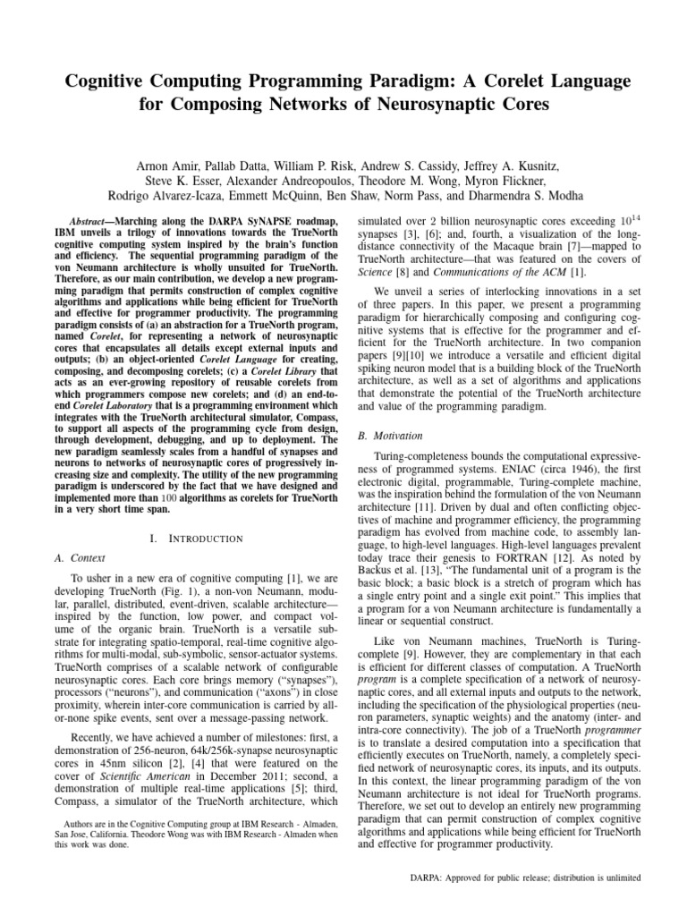 Arnon Amir Pallab Datta - 2013 - Cognitive Computing Programming ... Arnon Amir Pallab Datta - 2013 - Cognitive Computing Programming ...