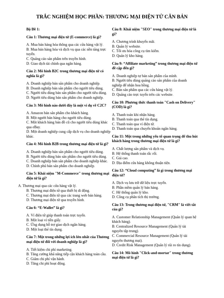TN HP TMĐTCB | PDF