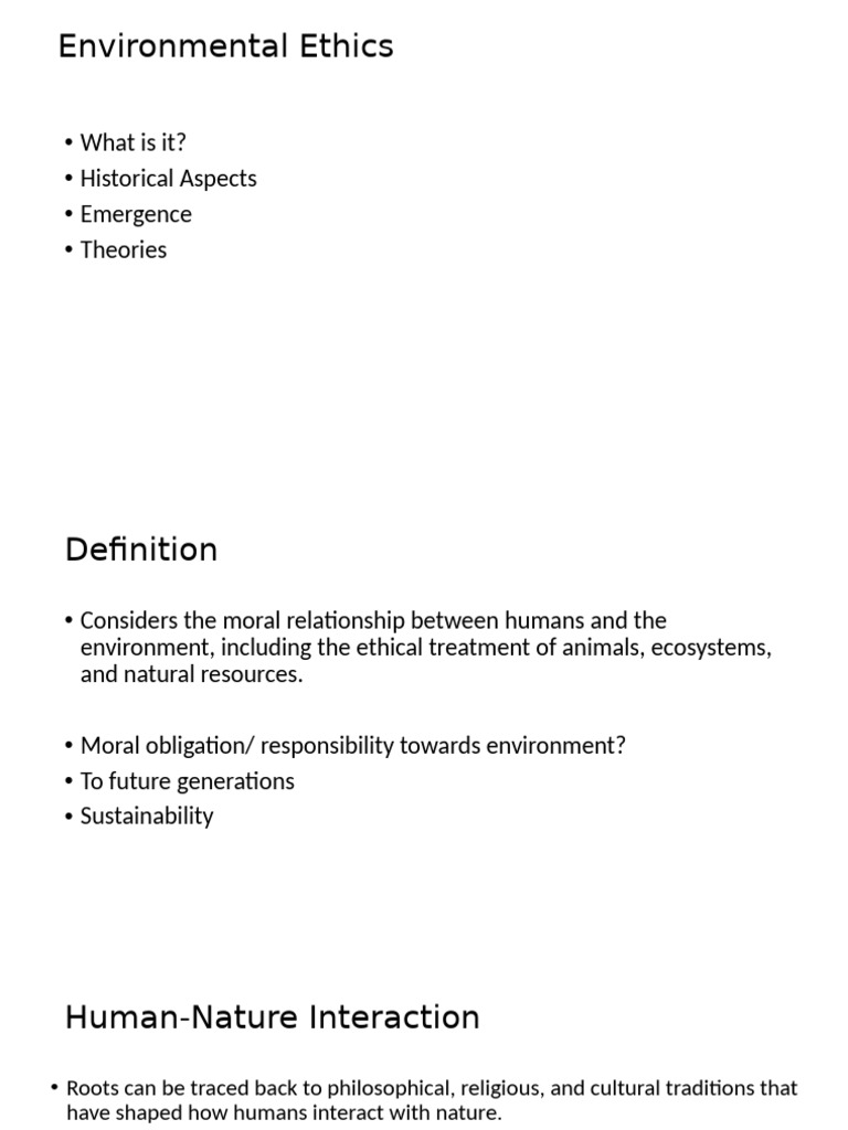 Environmental Ethics | PDF | Sustainability | Sustainable Development