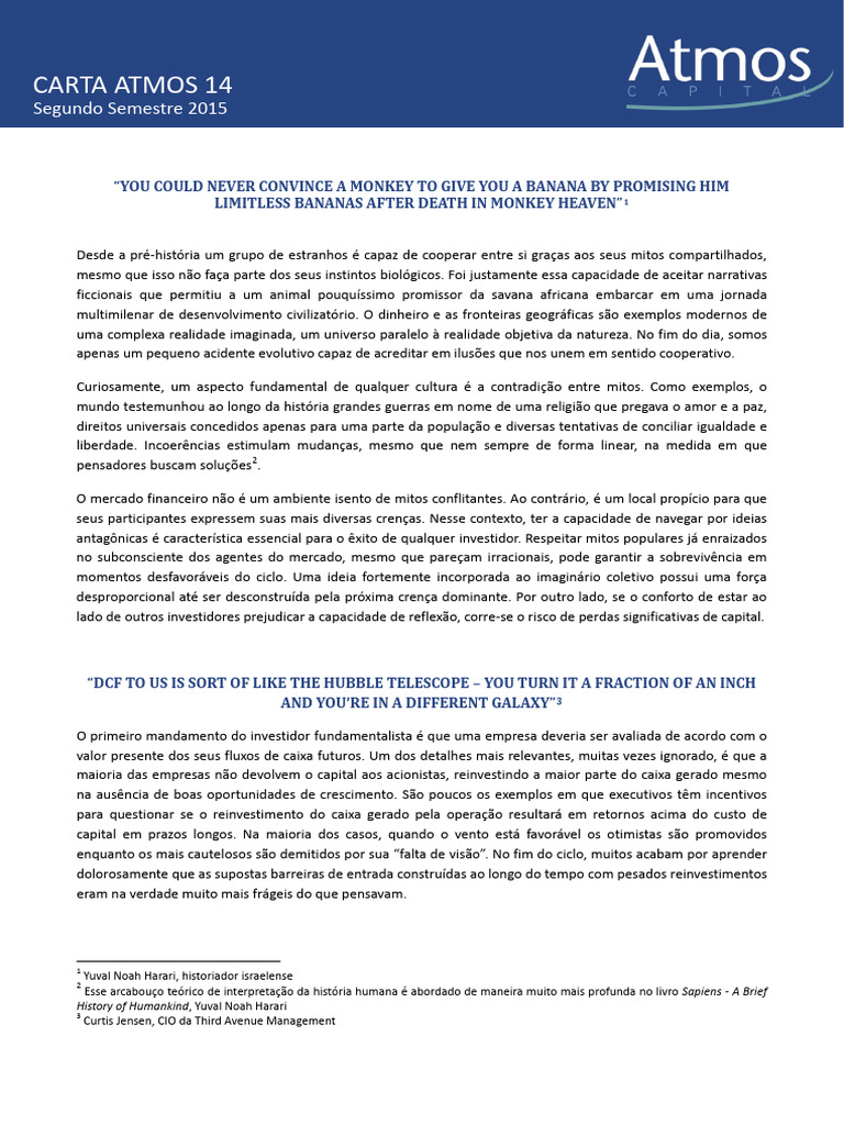 Carta-Atmos-14 | PDF | Inflação | Economia