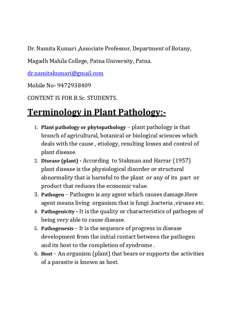 Terminology-2 | PDF | Pathogen | Plant Pathology