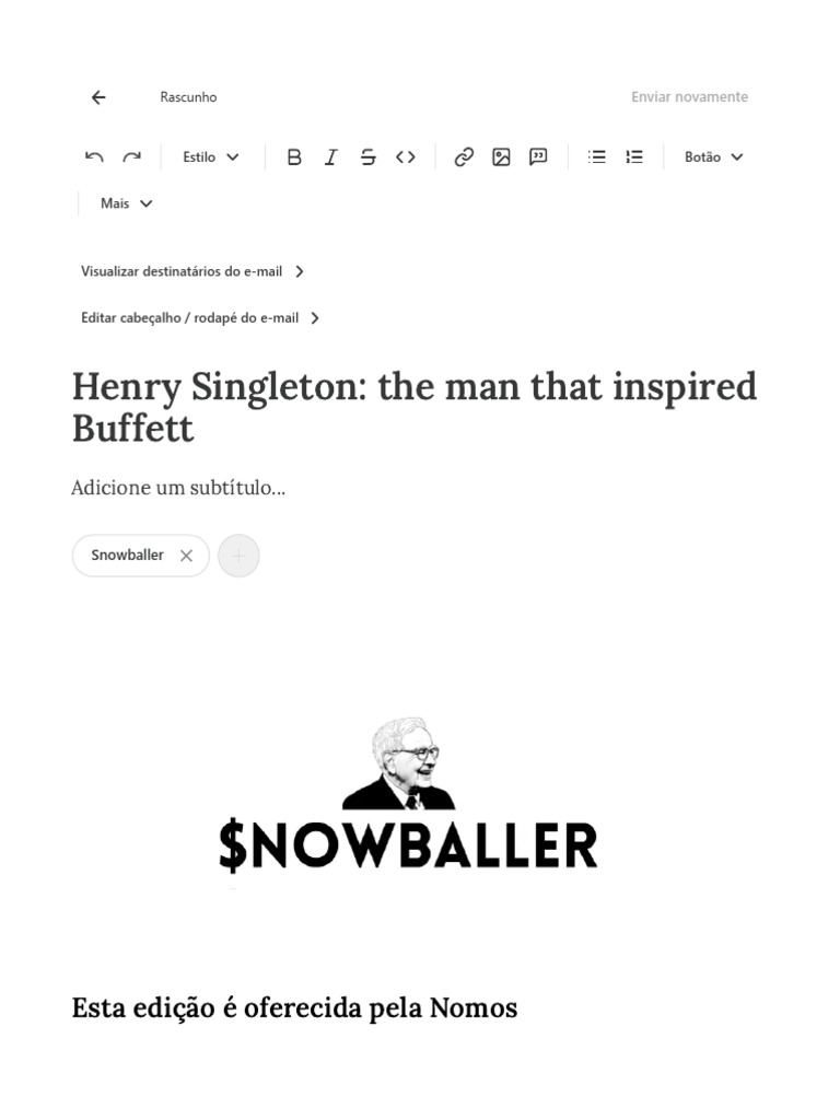 Henry Singleton's Impact on Business | PDF | Investing | Financial ...