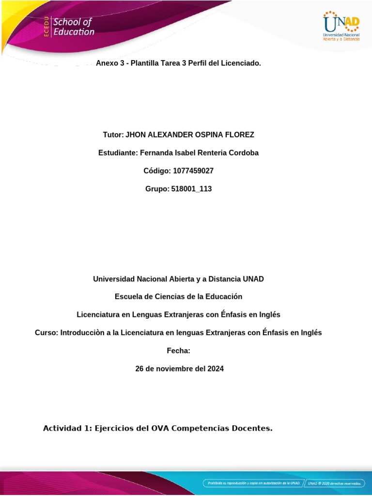 Anexo 3 - Plantilla Tarea 3 Fernanda Renteria C | PDF