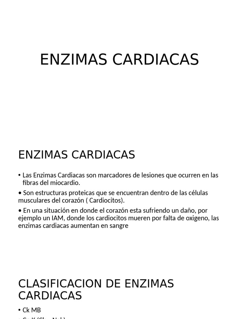 Tema 9 Enzimas Cardiacas | PDF | Corazón | Biología Celular