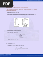 Example Calculation of Effective Section Properties For A Cold-Formed Lipped Channel Section in ...
