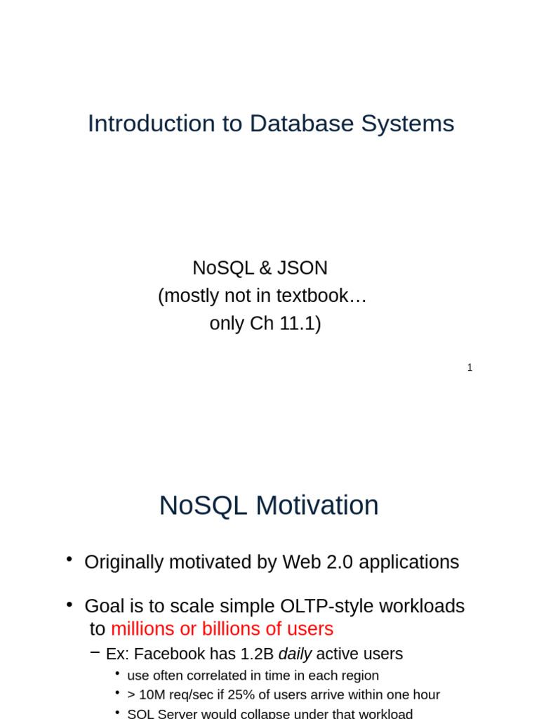 lec09-no-sql | PDF | Databases | No Sql