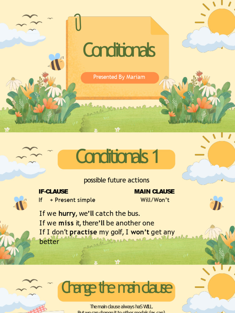 Conditional Sentences Guide | PDF