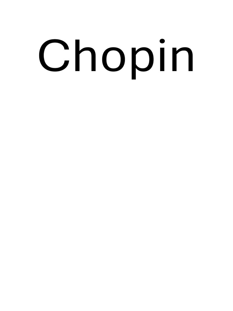 Carátula Chopin | PDF