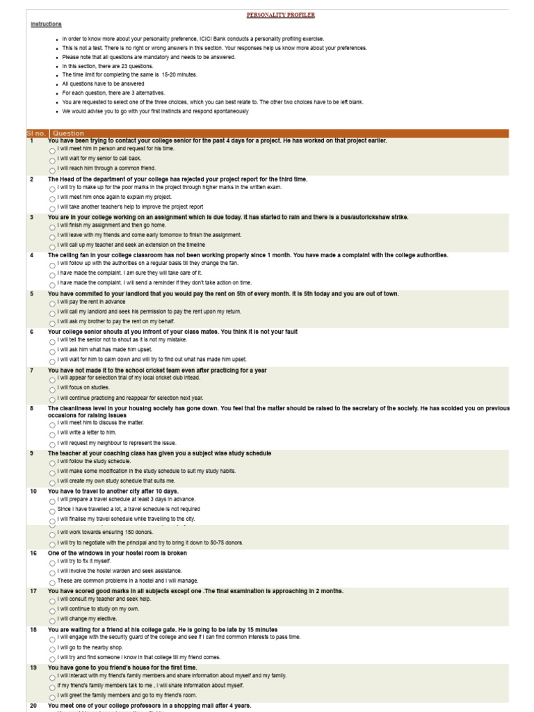 Nitu Brothers -Interview Question | PDF