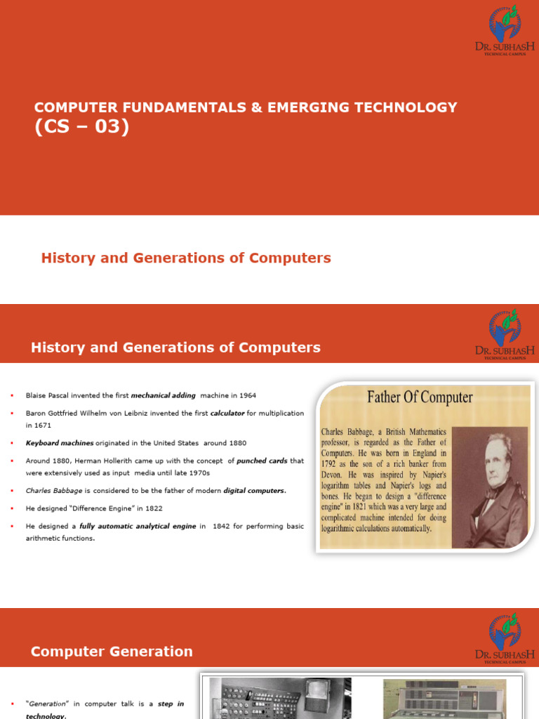 History and Generations of Computers | PDF | Integrated Circuit ...