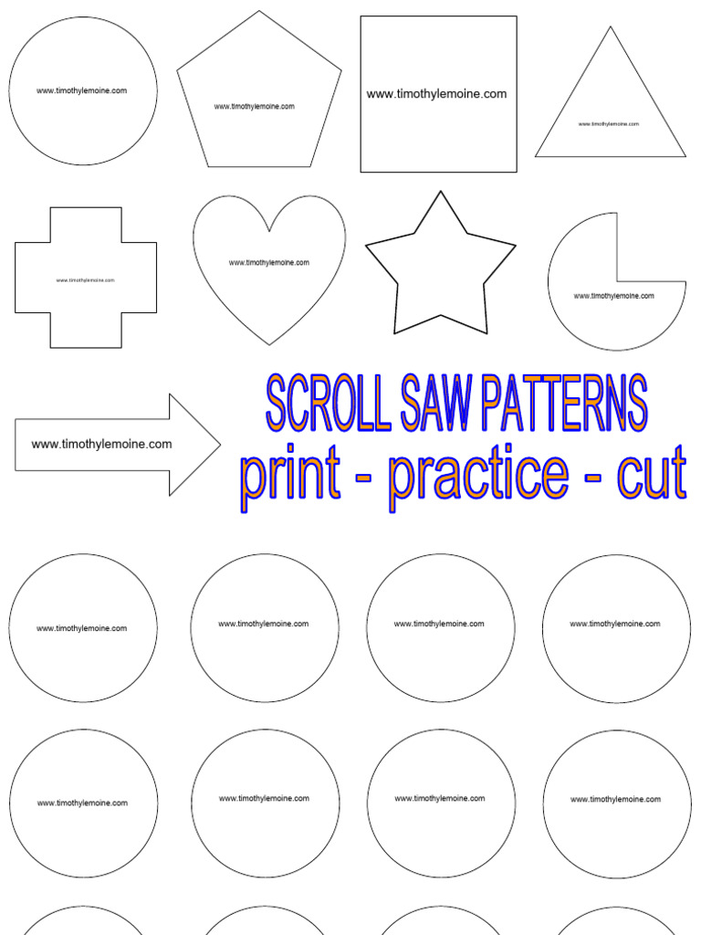 Scroll Saw Practice Patterns | PDF