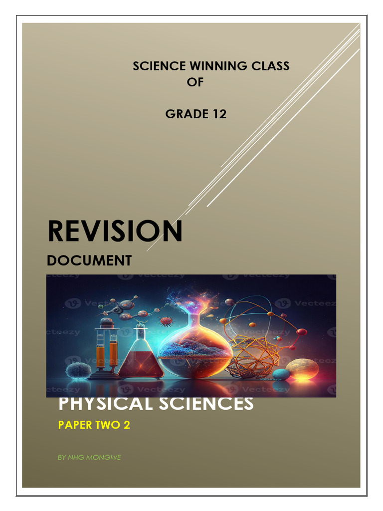 Physical Sciences Revision Document Grade 12 | PDF | Alkane ...