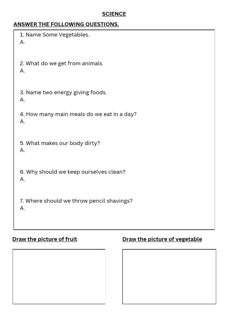 Fa2 Practice | PDF | Foods | Vegetables