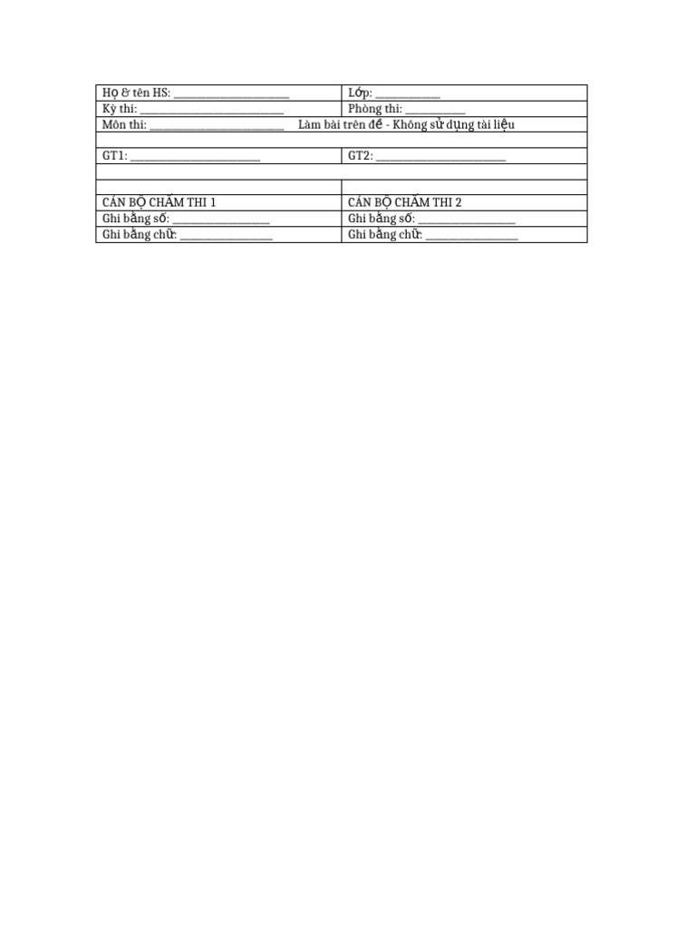 10th Grade Exam Exact Format | PDF