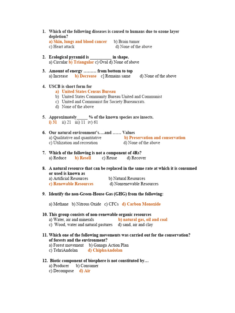 EST UT1 Answer | PDF | Atmosphere Of Earth | Atmosphere