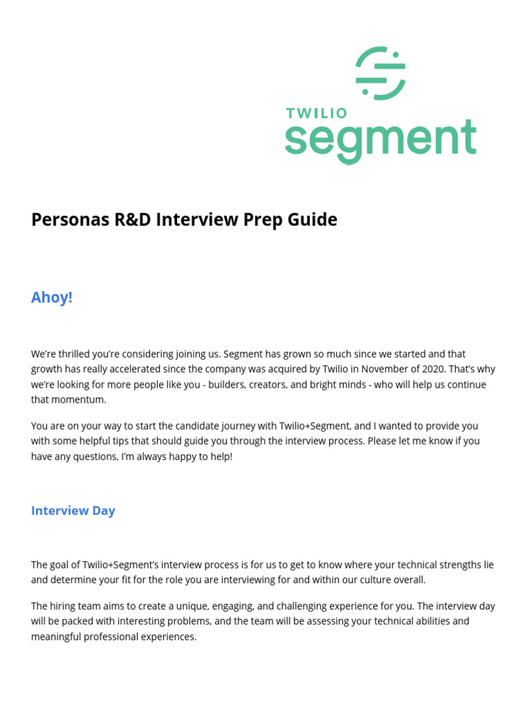 Interview Prep Guide - Personas Fullstack Engineering | PDF