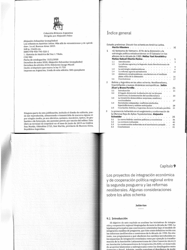 Kan, J Integrac Econ y Coop Pol Sobre Los 80 AL | PDF