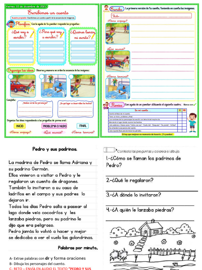 Extrae Palabras Con DR y Forma Oraciones | PDF