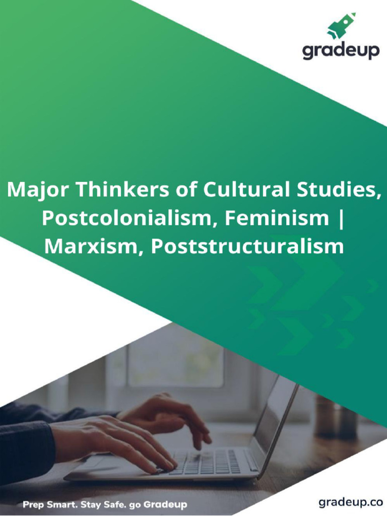 CS- MAJOR THINKERS-16 | PDF | Cultural Studies | Liberal Arts Education
