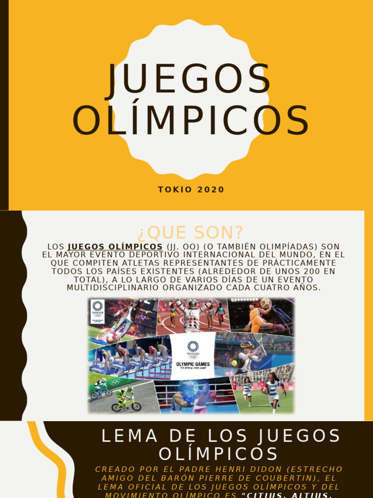 Historia y símbolos de los Juegos Olímpicos | PDF | Juegos olímpicos ...