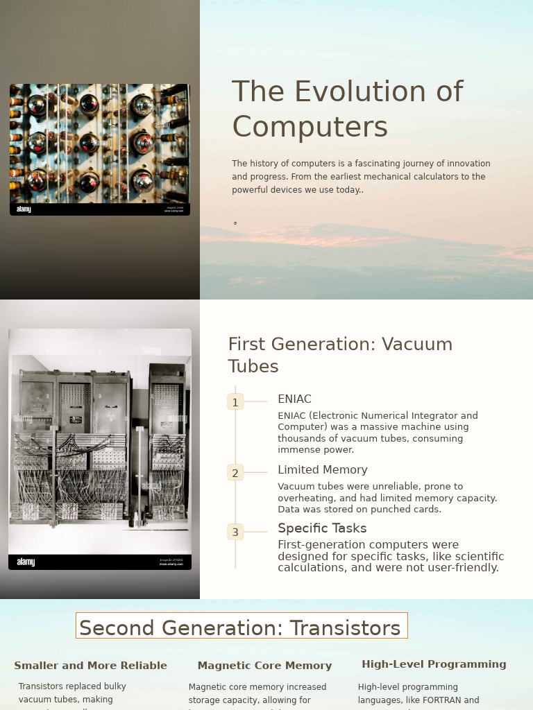 The Evolution of Computers | PDF | Integrated Circuit | Central Processing Unit