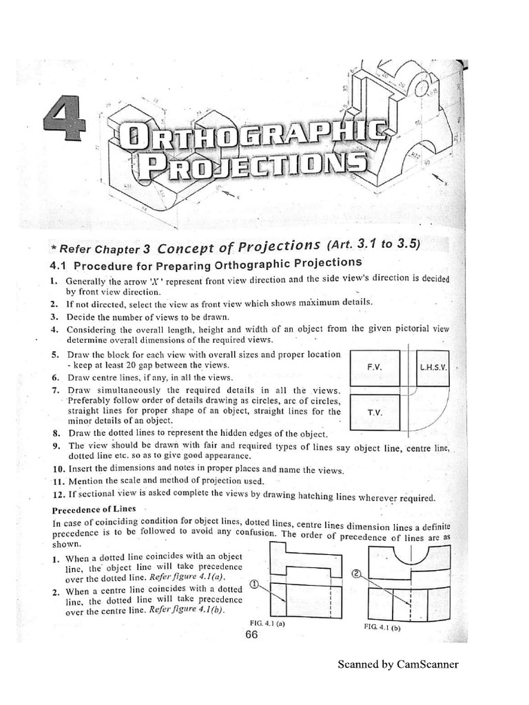 Orthographic projections | PDF