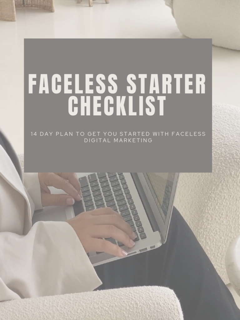 Faceless Starter Checklist 3 | PDF | Brand