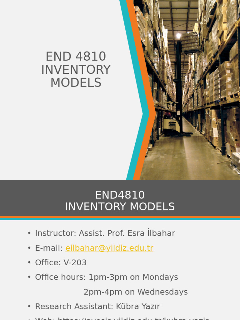 Inventory Models Course Overview | PDF | Inventory | Warehouse