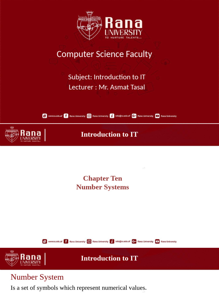 Overview of Number Systems in IT | PDF | Decimal | Elementary Mathematics
